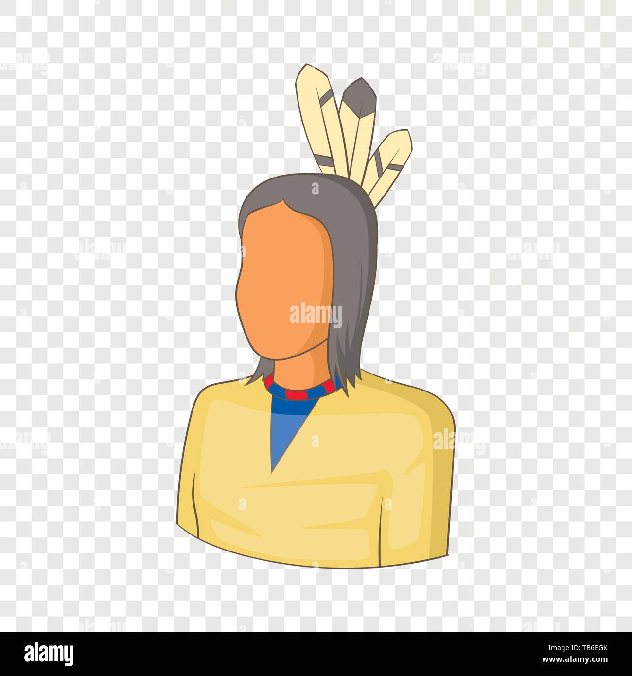 Native Indian man icon, cartoon style Stock Vector Image & Art - Alamy