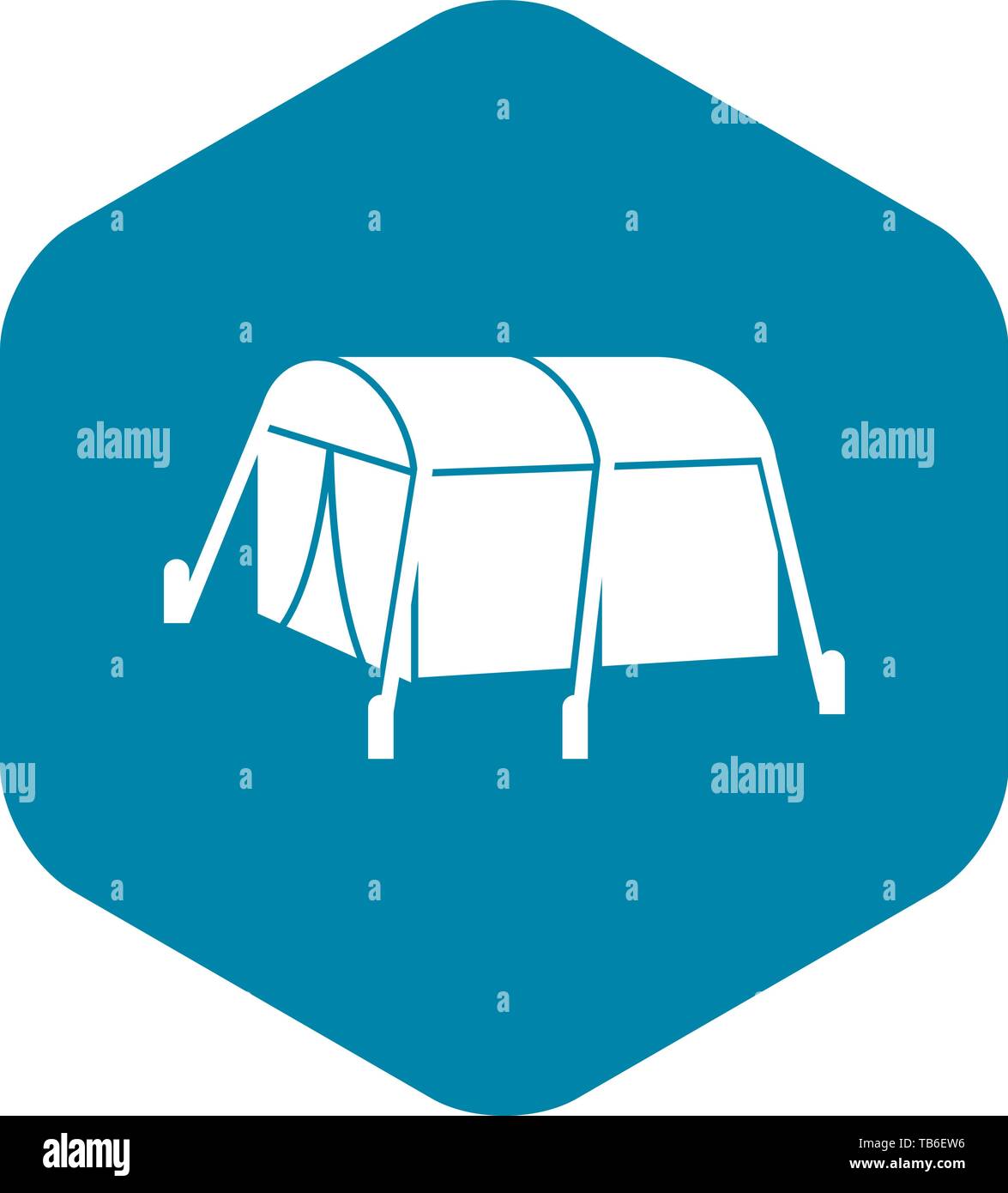 Hiking tent icon, simple style Stock Vector Image & Art - Alamy