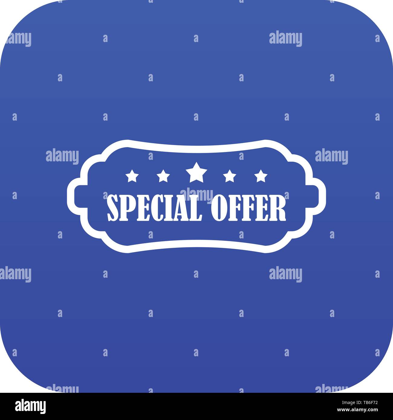 Special offer label icon digital blue Stock Vector Image & Art - Alamy