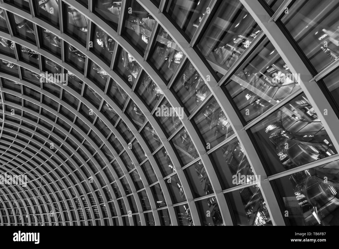 modern design building glass roof Stock Photo - Alamy