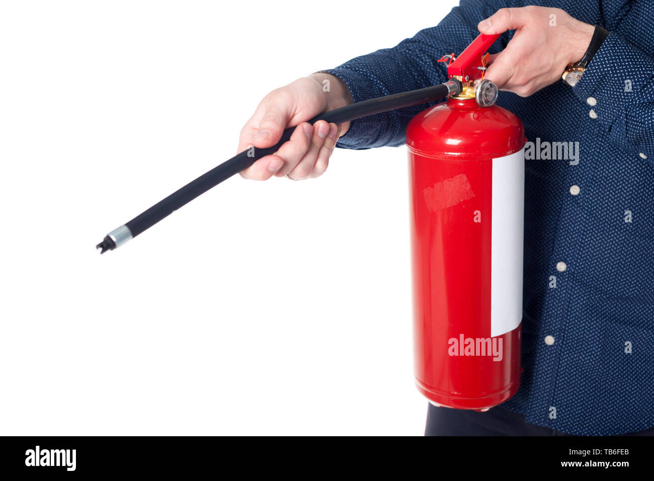 Home using fire extinguisher hi-res stock photography and images - Alamy