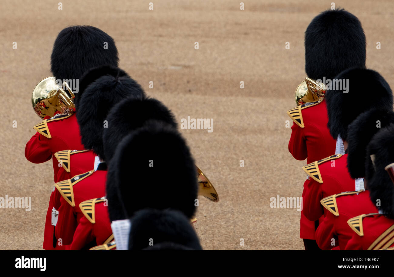 Trooping the Colour, military parade in London UK with musicians from ...