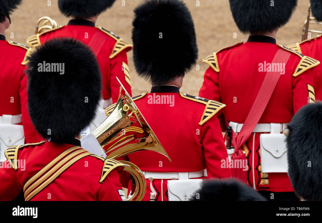Trooping the Colour, military parade in London UK with musicians from ...