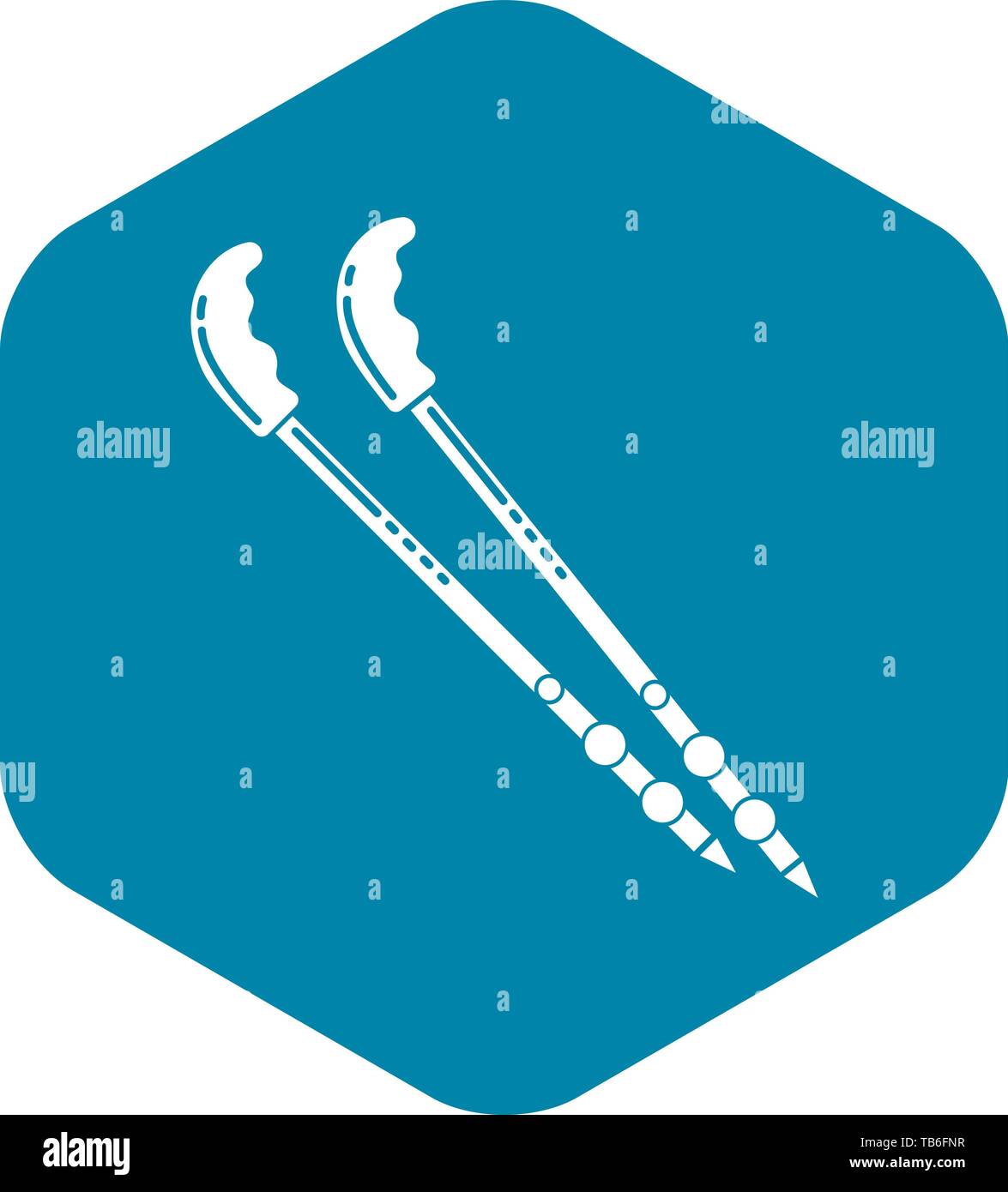 Hiking stick icon, simple style Stock Vector Image & Art - Alamy