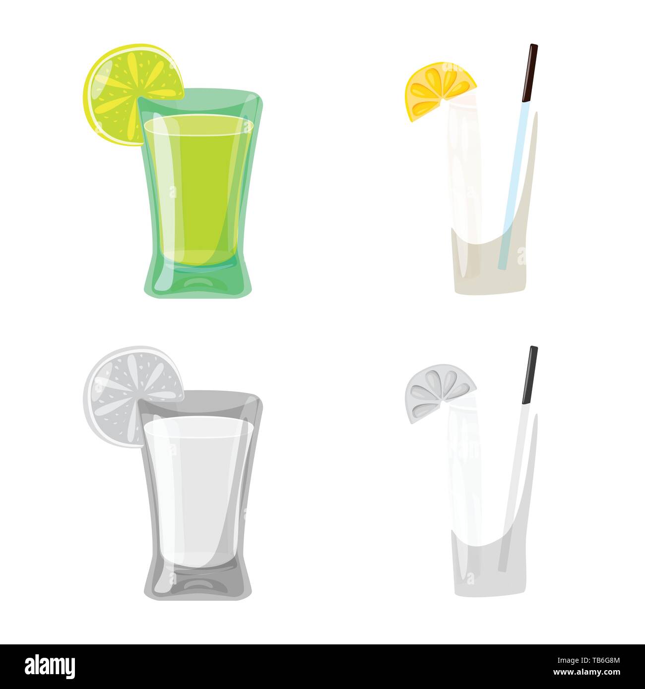 Vector illustration of cafe and Latin logo. Collection of cafe and ...