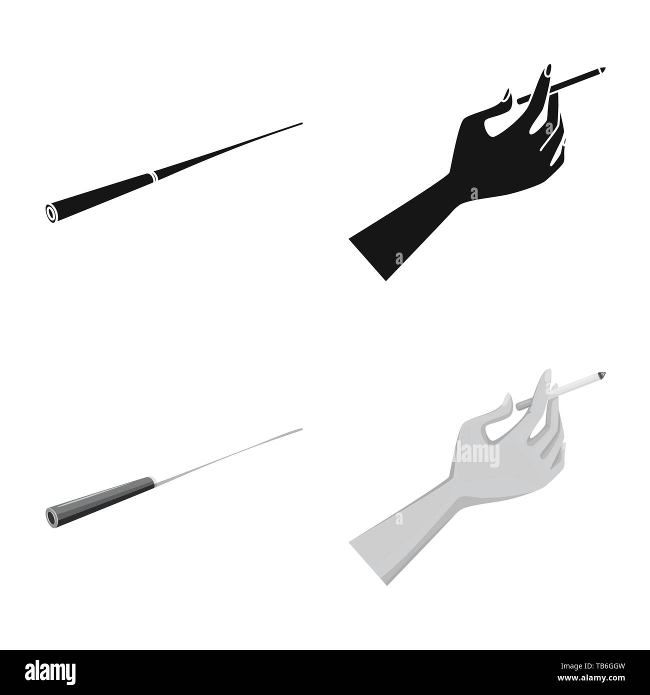 Vector illustration of refuse and stop icon. Set of refuse and habit ...