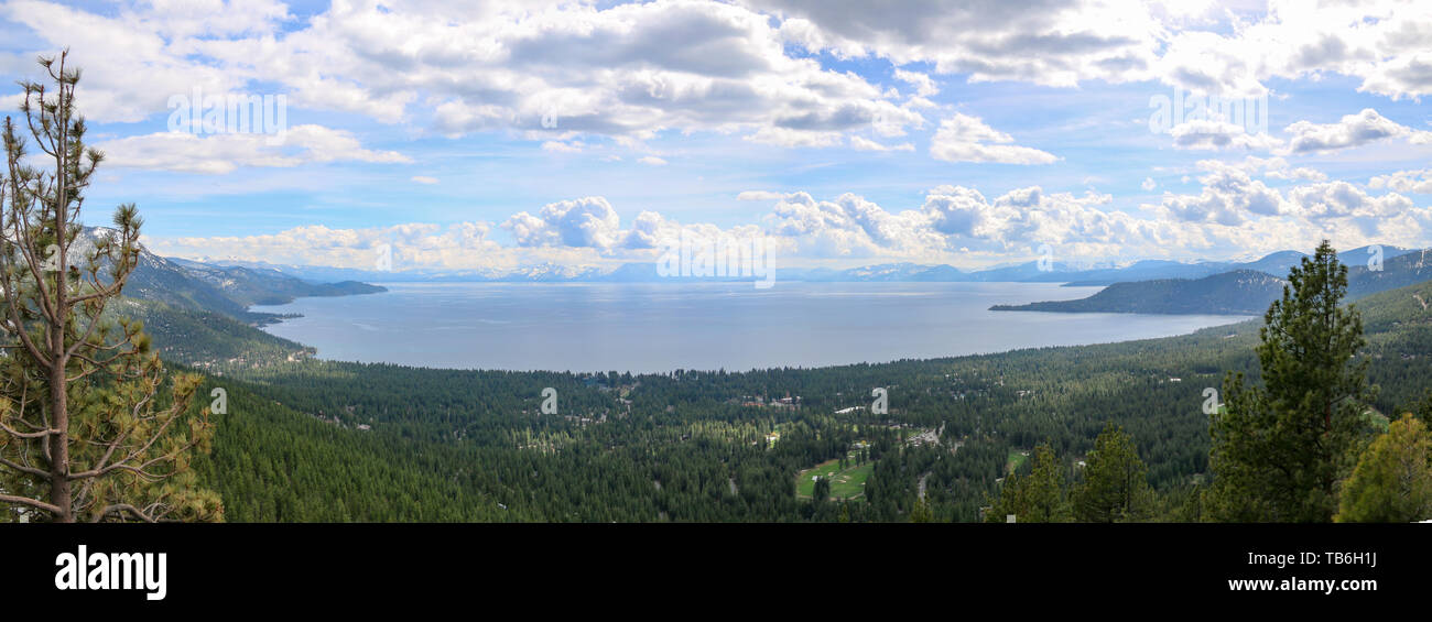 Crystal Bay from Mount Rose, Lake Tahoe, Nevada Stock Photo - Alamy