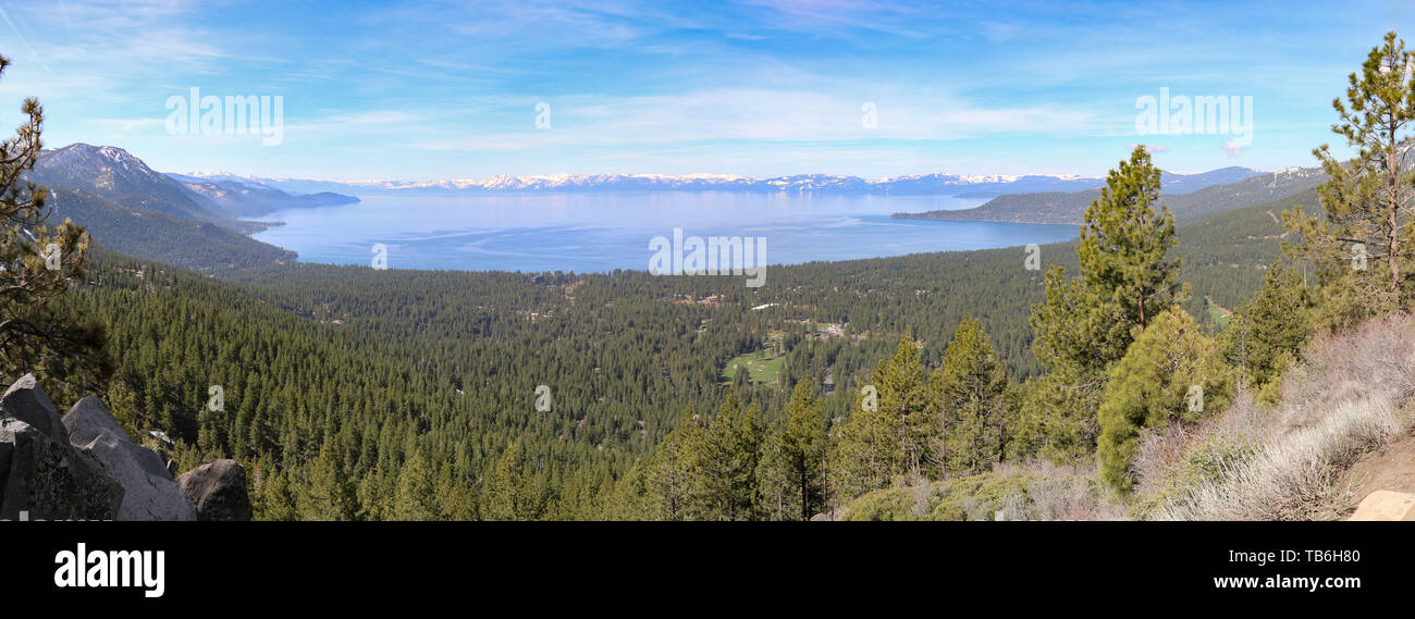 Crystal Bay from Mount Rose, Lake Tahoe, Nevada Stock Photo - Alamy