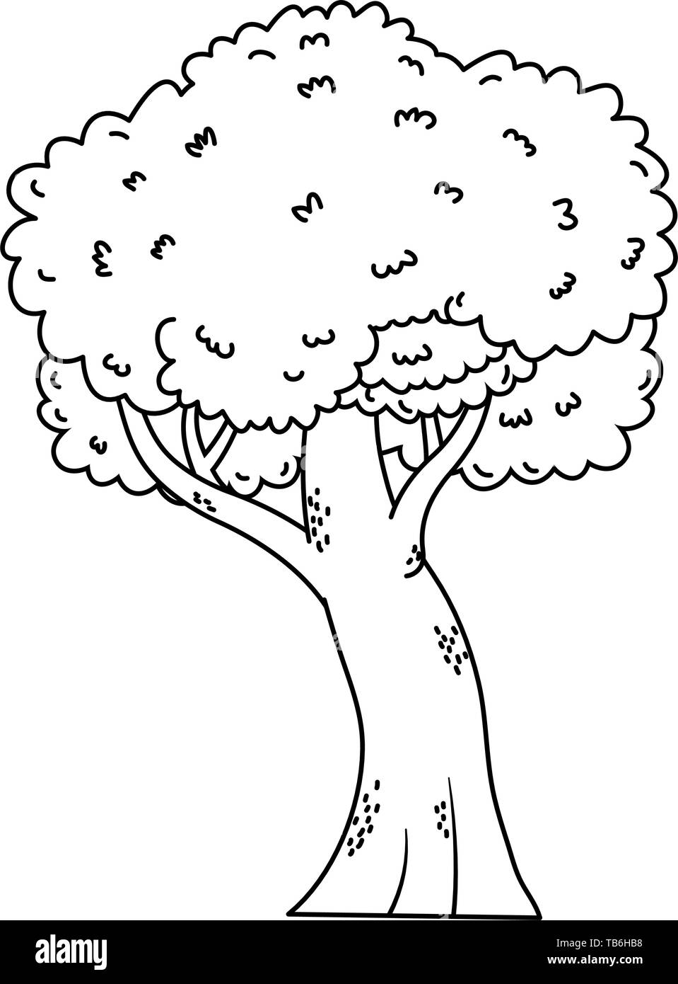 nature outdoor tree environment cartoon vector illustration graphic ...