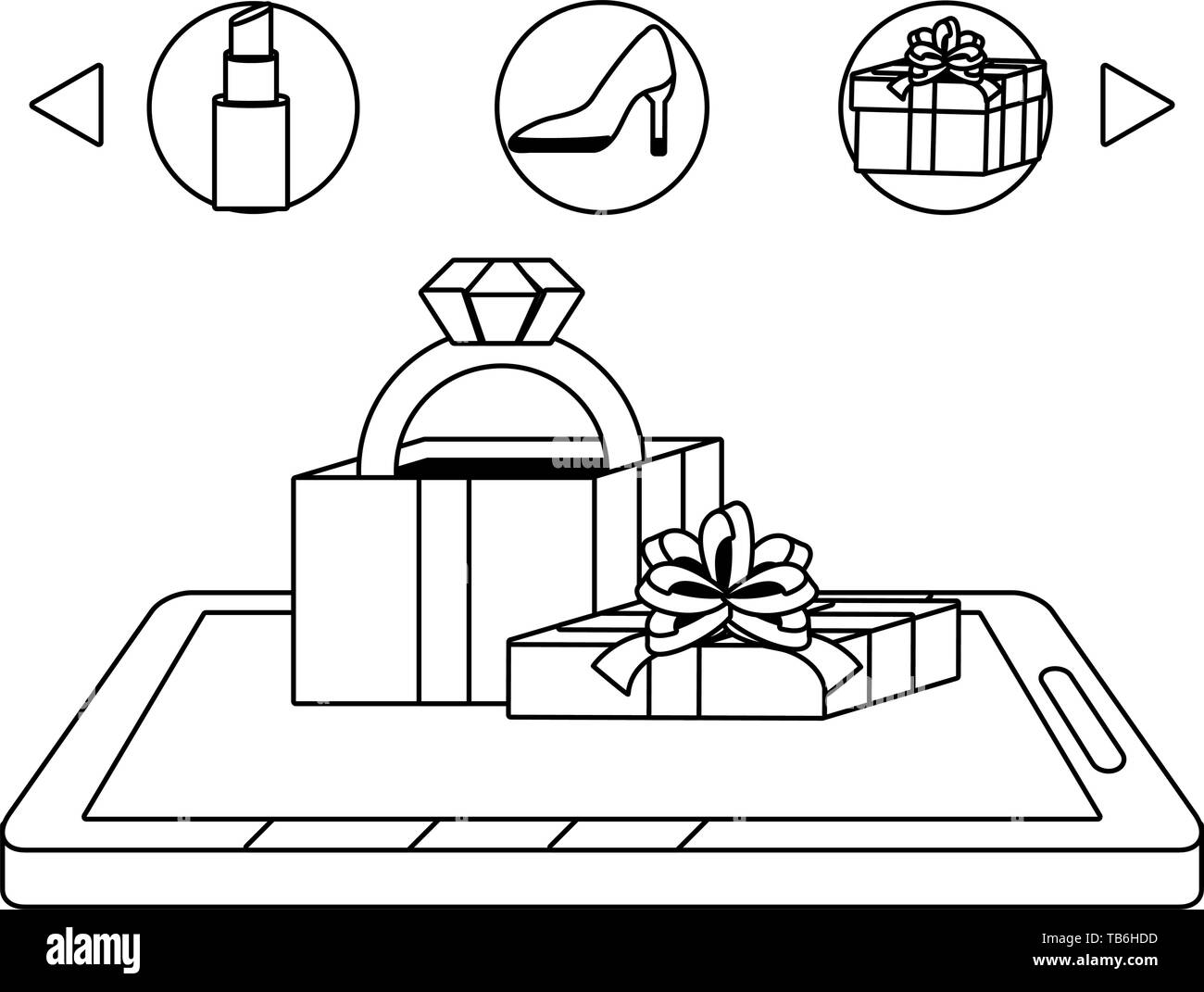 Tablet design, Store shopping online ecommerce media market and ...