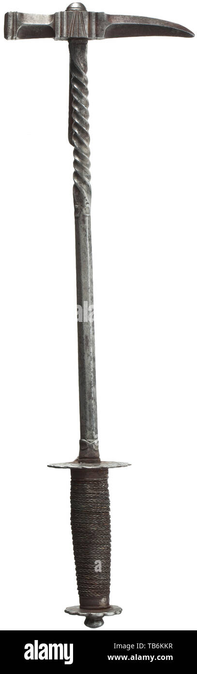 A Saxon war hammer, 2nd half of the 16th century, Cut hammer head with ...