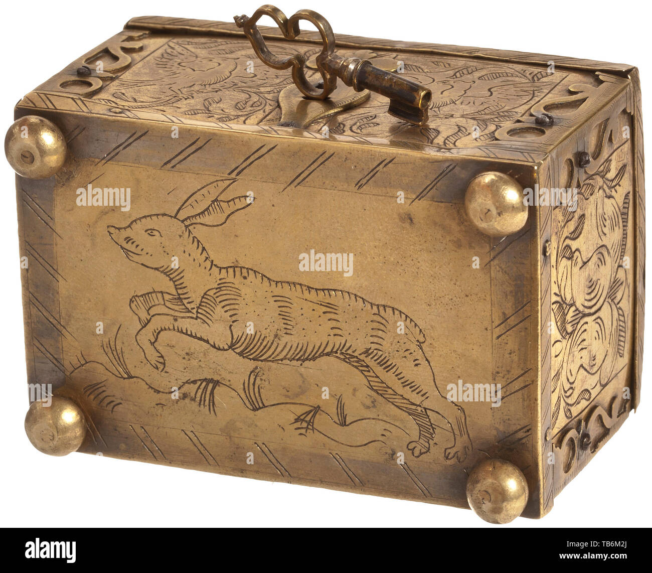 A casket by Michel Mann, Nuremberg, circa 1600, Rectangular miniature ...