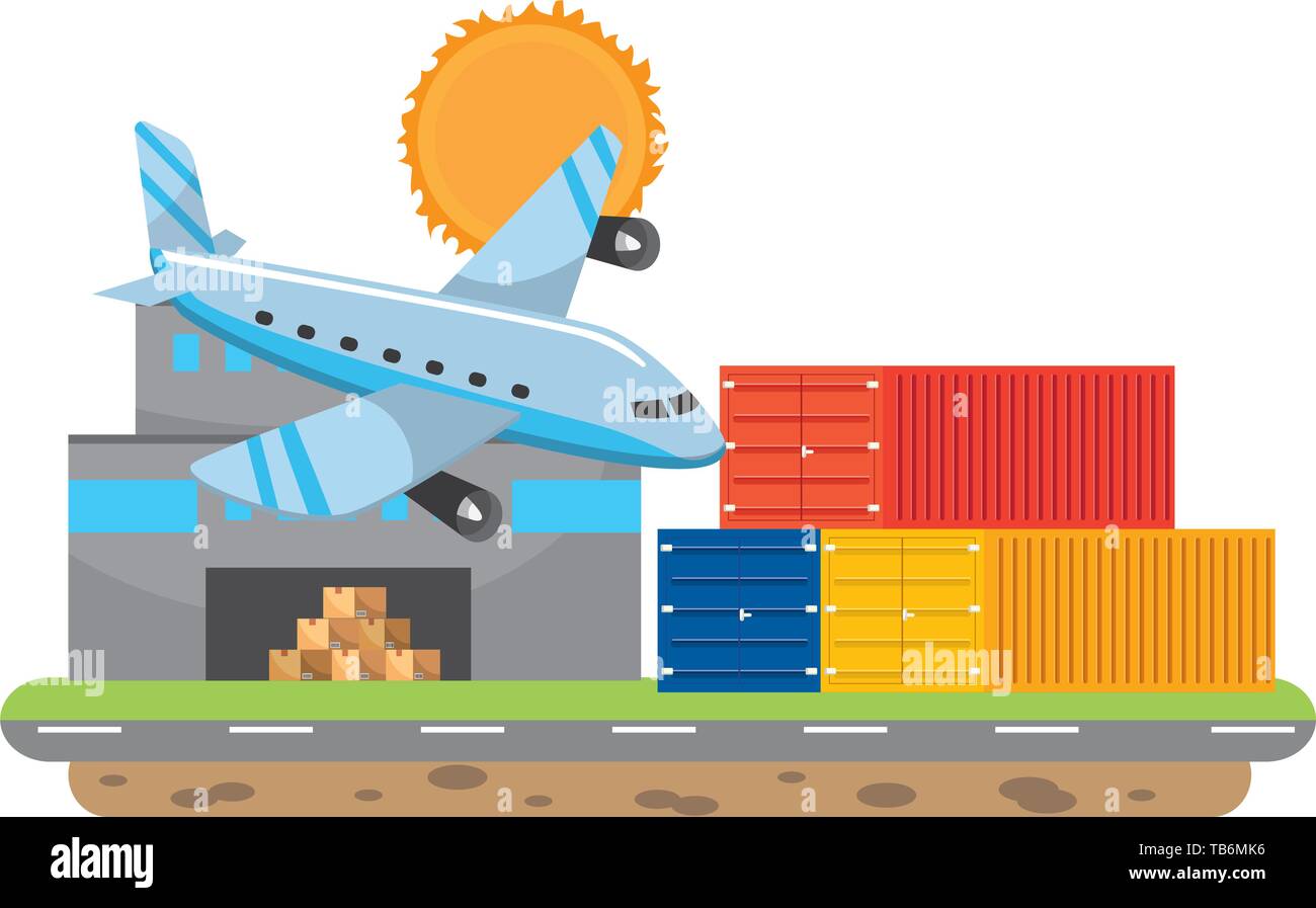 delivery tracking service shipping business logistic cartoon vector ...