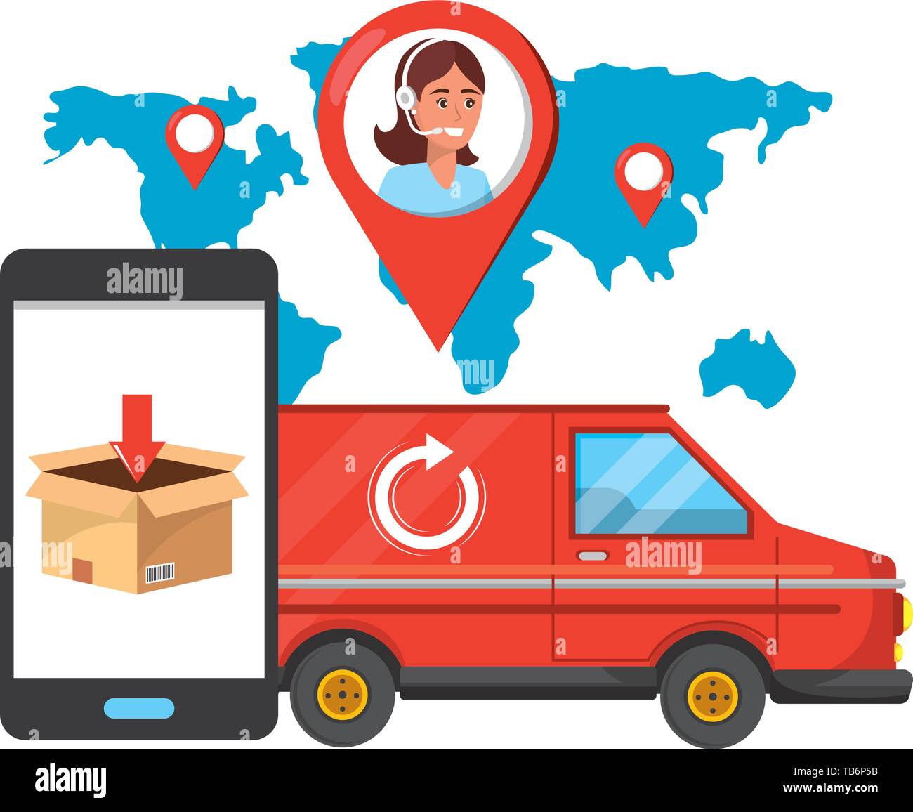 customer support logistics service tracking and delivery call center ...