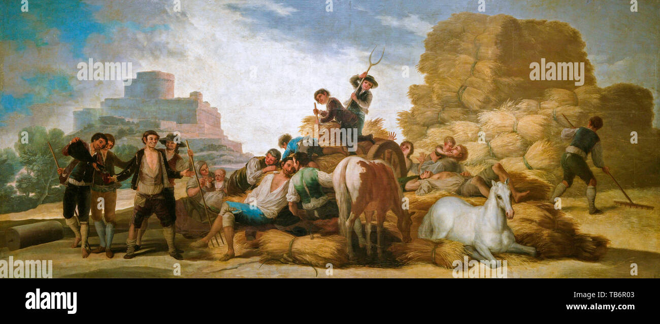 The snowstorm or winter. 1786. goya hi-res stock photography and images ...