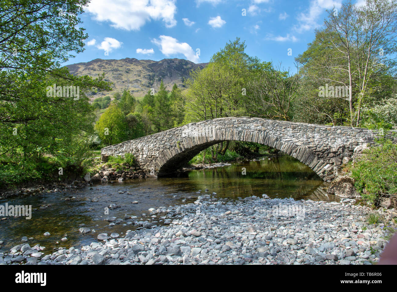 New Bridge the traditional stone built bridge over the River Derwent ...