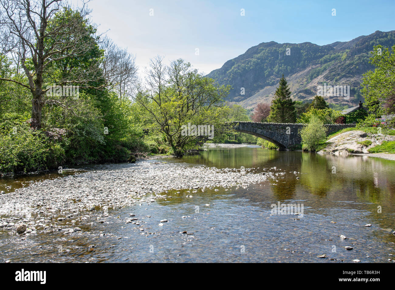 Grange Borrowdale Keswick Cumbria England UK Europe Lake District old ...