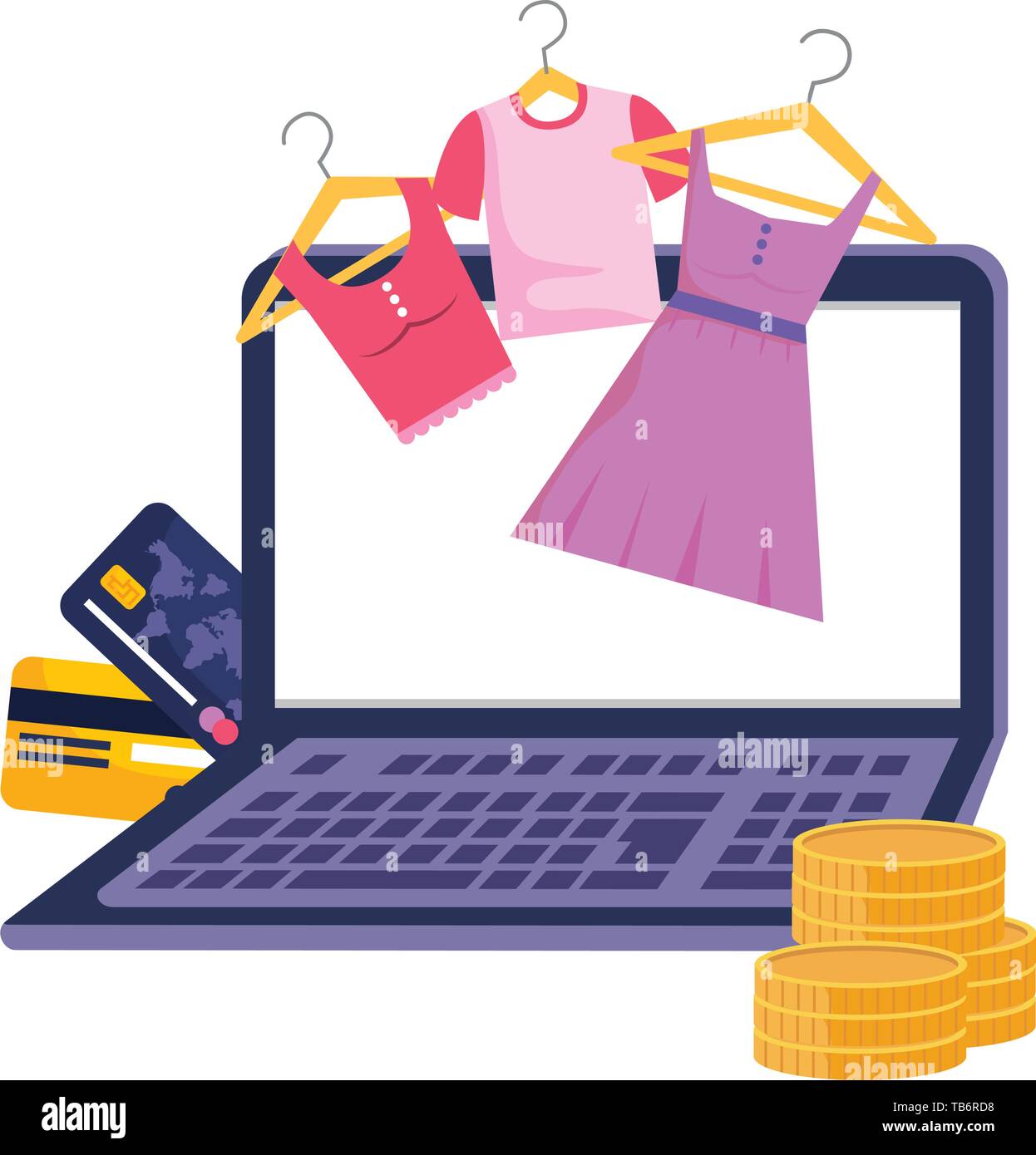 Laptop design, Store shopping online ecommerce media market and ...