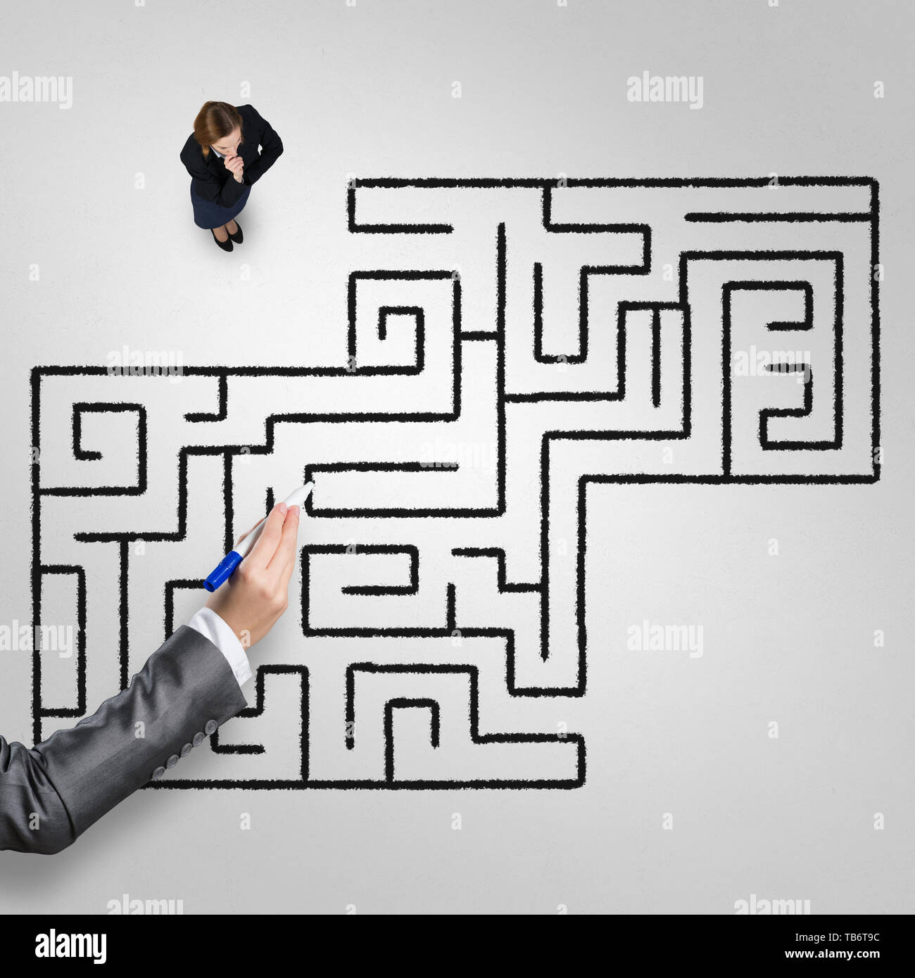 Finding right problem solution Stock Photo - Alamy