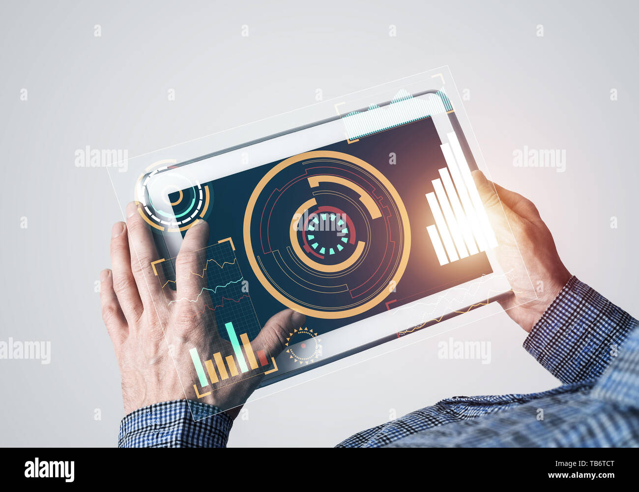Concept of global connection and interaction interface on notebook ...