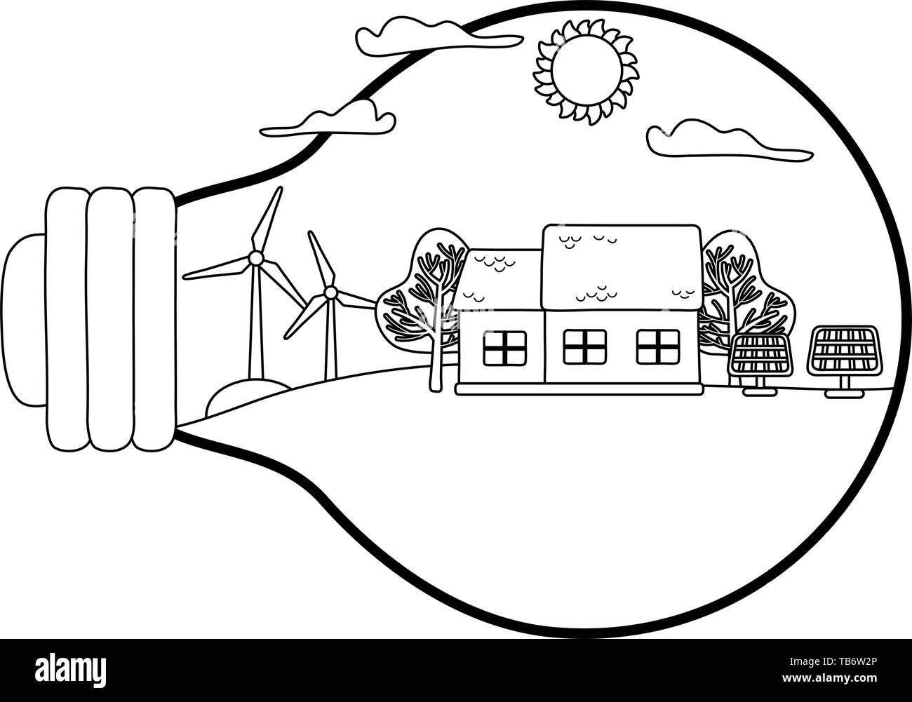 light bulb design, Save energy ecology power eco and environment theme ...