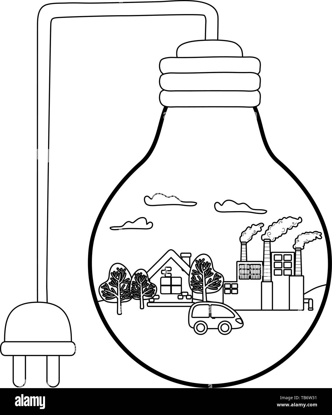 light bulb design, Save energy ecology power eco and environment theme ...
