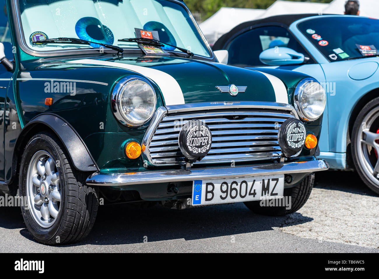 Mini Cooper in montjuic spirit Barcelona circuit car show Stock Photo ...