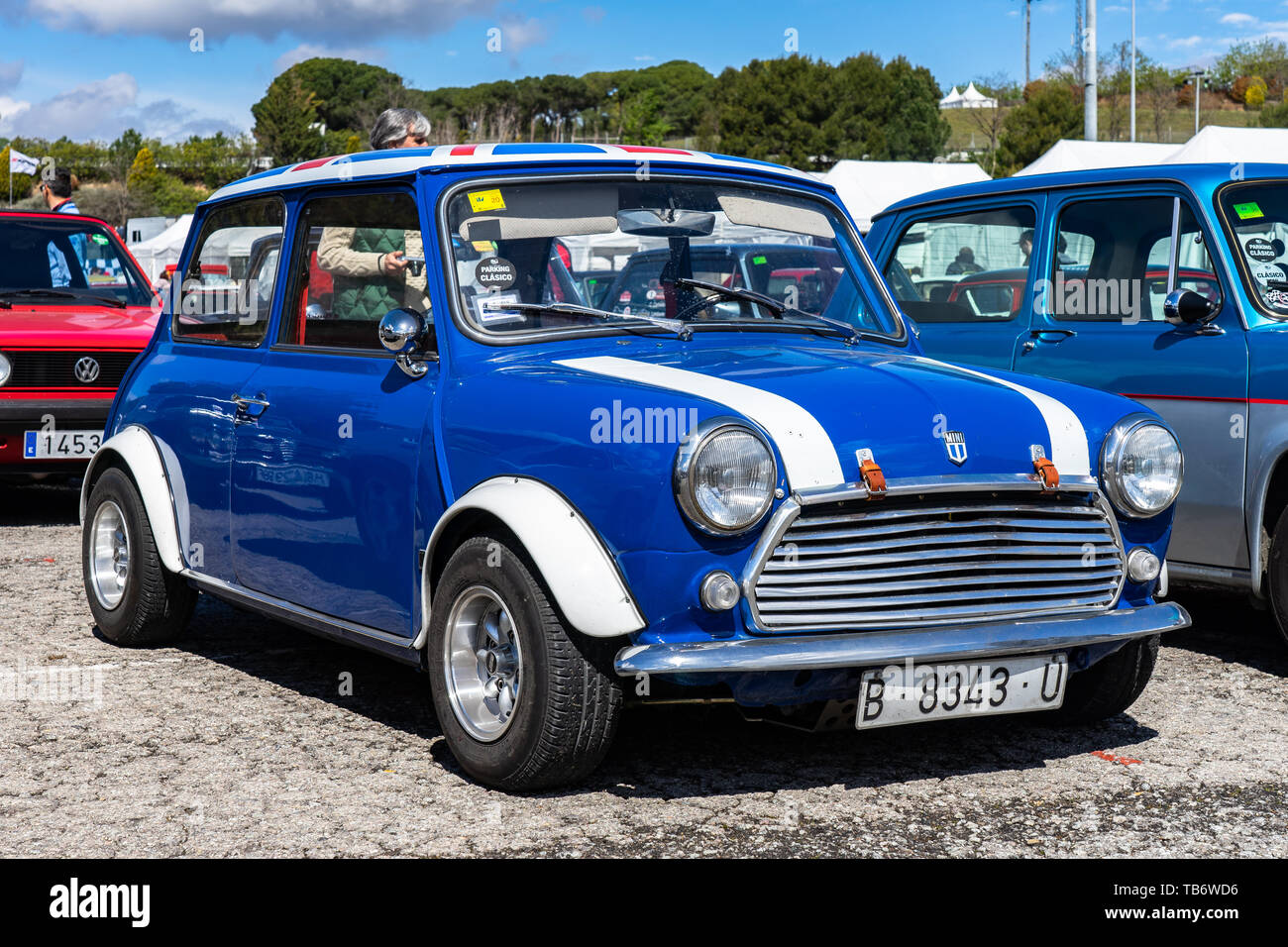 Mini Cooper in montjuic spirit Barcelona circuit car show Stock Photo ...