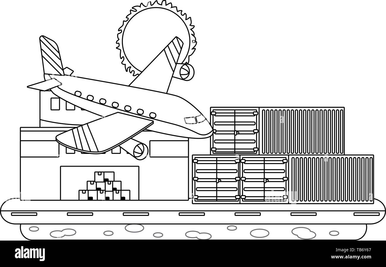 delivery tracking service shipping business logistic cartoon vector ...