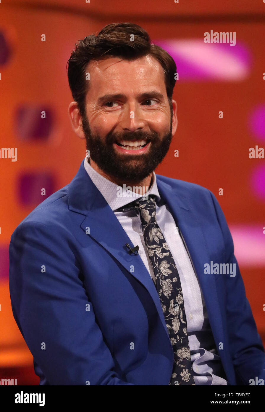 David Tennant during the filming for the Graham Norton Show at BBC ...