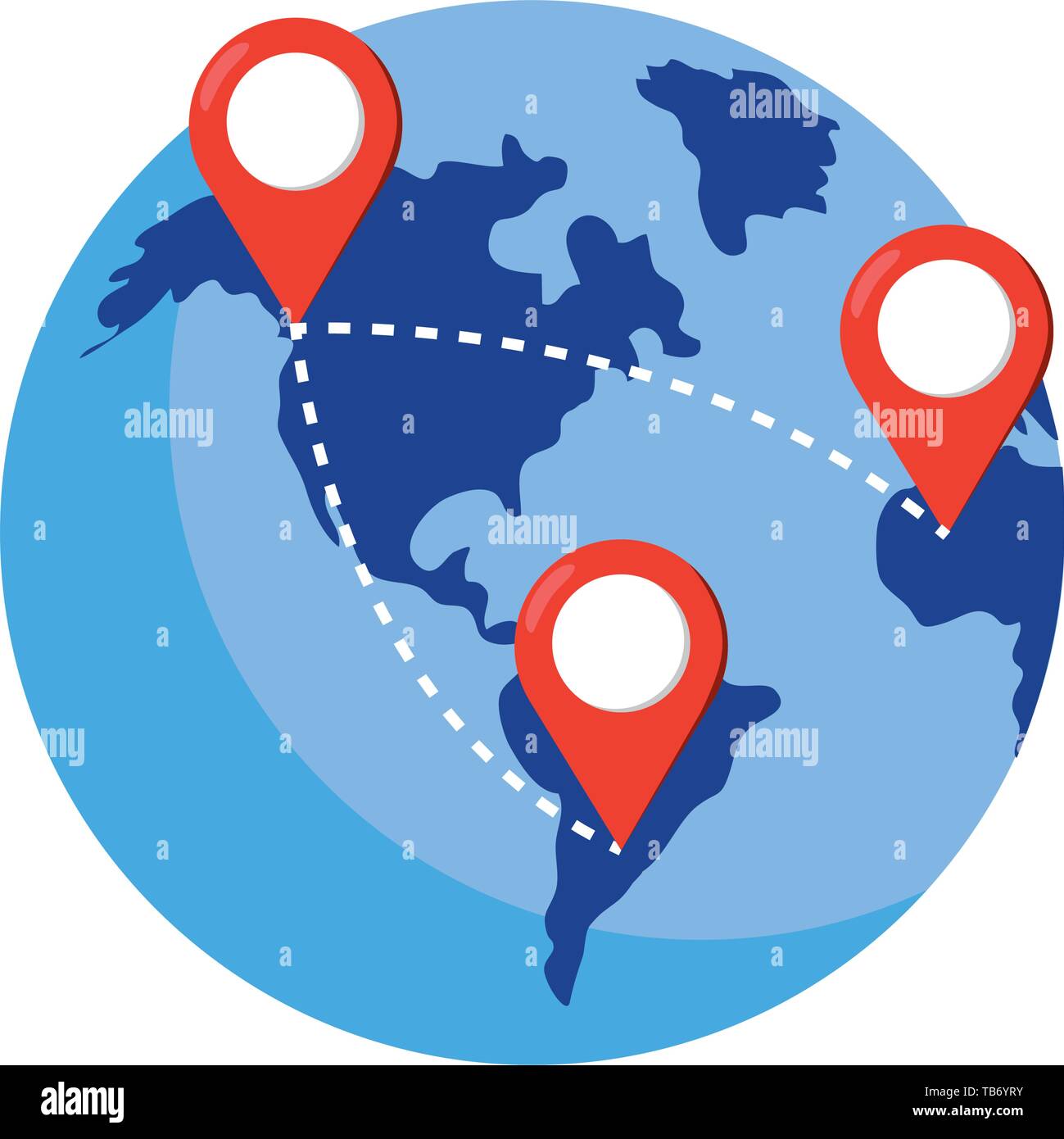 globe icon cartoon isolated vector illustration graphic design Stock ...