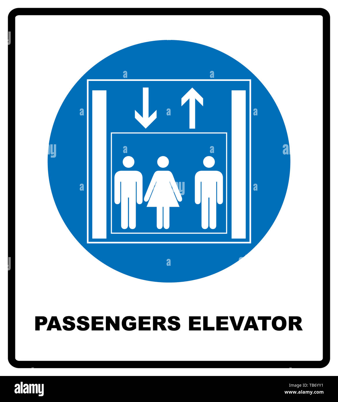 Passengers elevator sign. Lift icon. illustration isolated on white ...