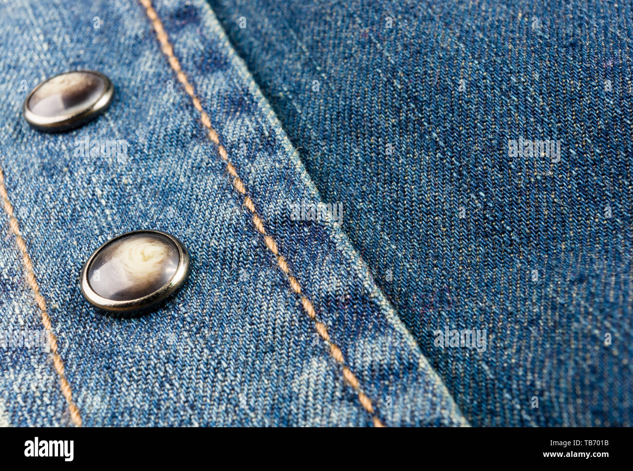 clothing items blue washed faded jeans cotton fabric texture with seams ...