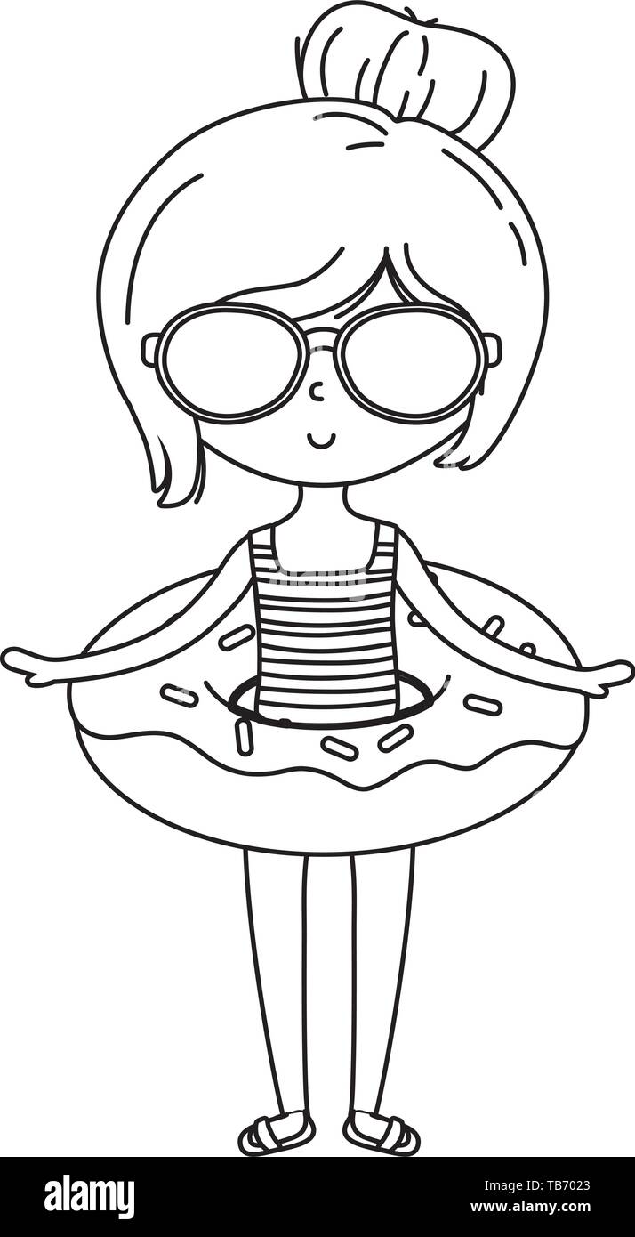 Summer Clipart For Kids Black And White