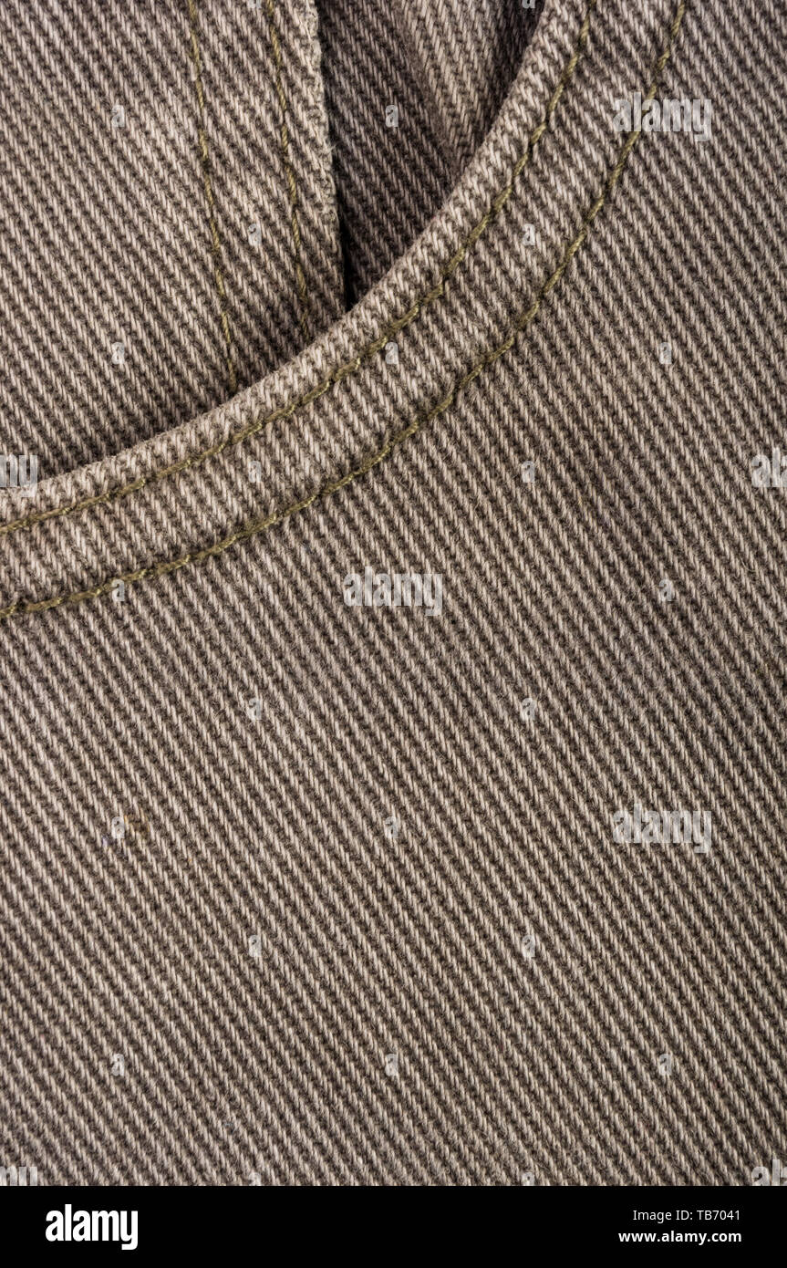 clothing items washed cotton fabric texture with seams, clasps, buttons ...