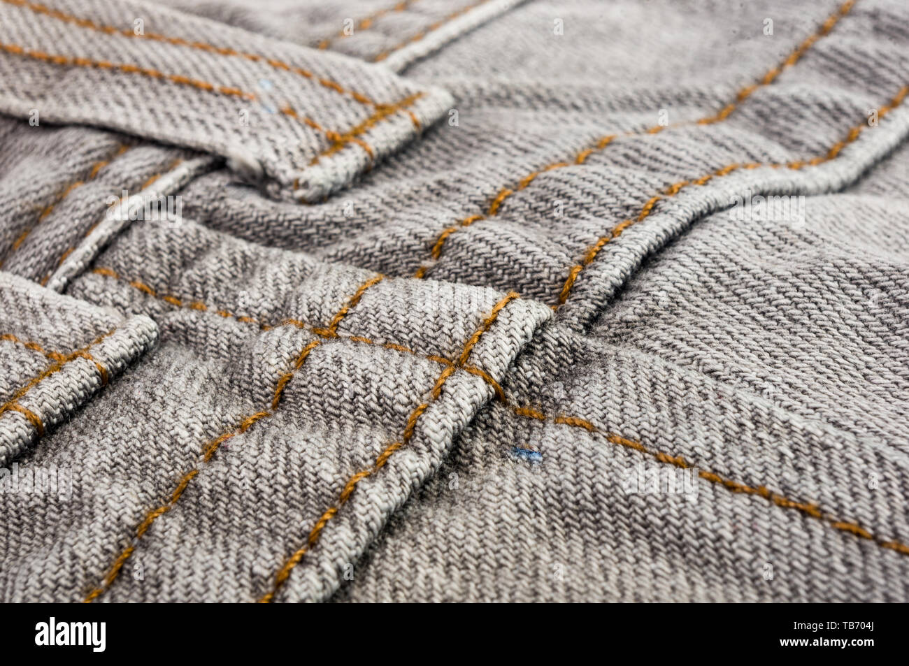 clothing items washed cotton fabric texture with seams, clasps, buttons ...