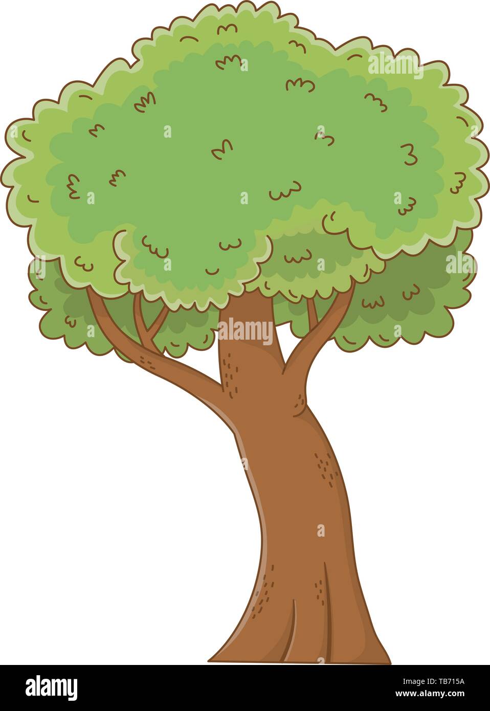 nature outdoor tree environment cartoon vector illustration graphic ...