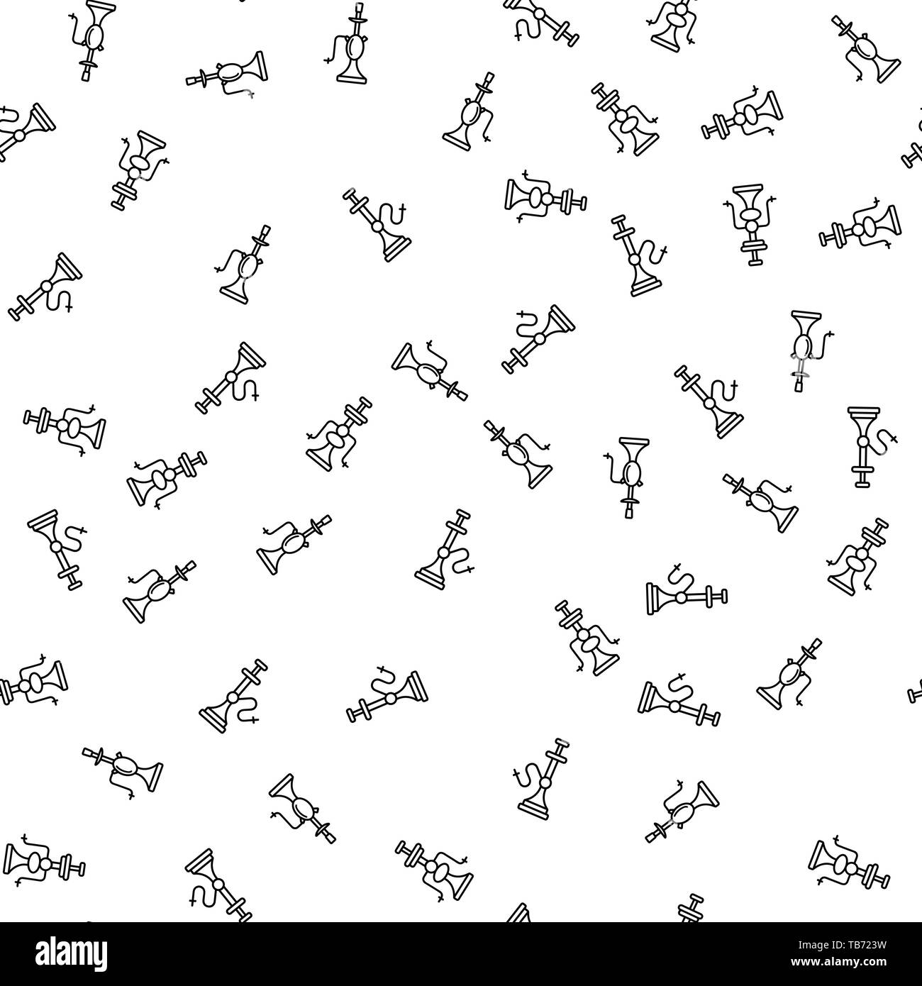 Cultural Oriental Hookah Seamless Pattern Vector Stock Vector Image ...
