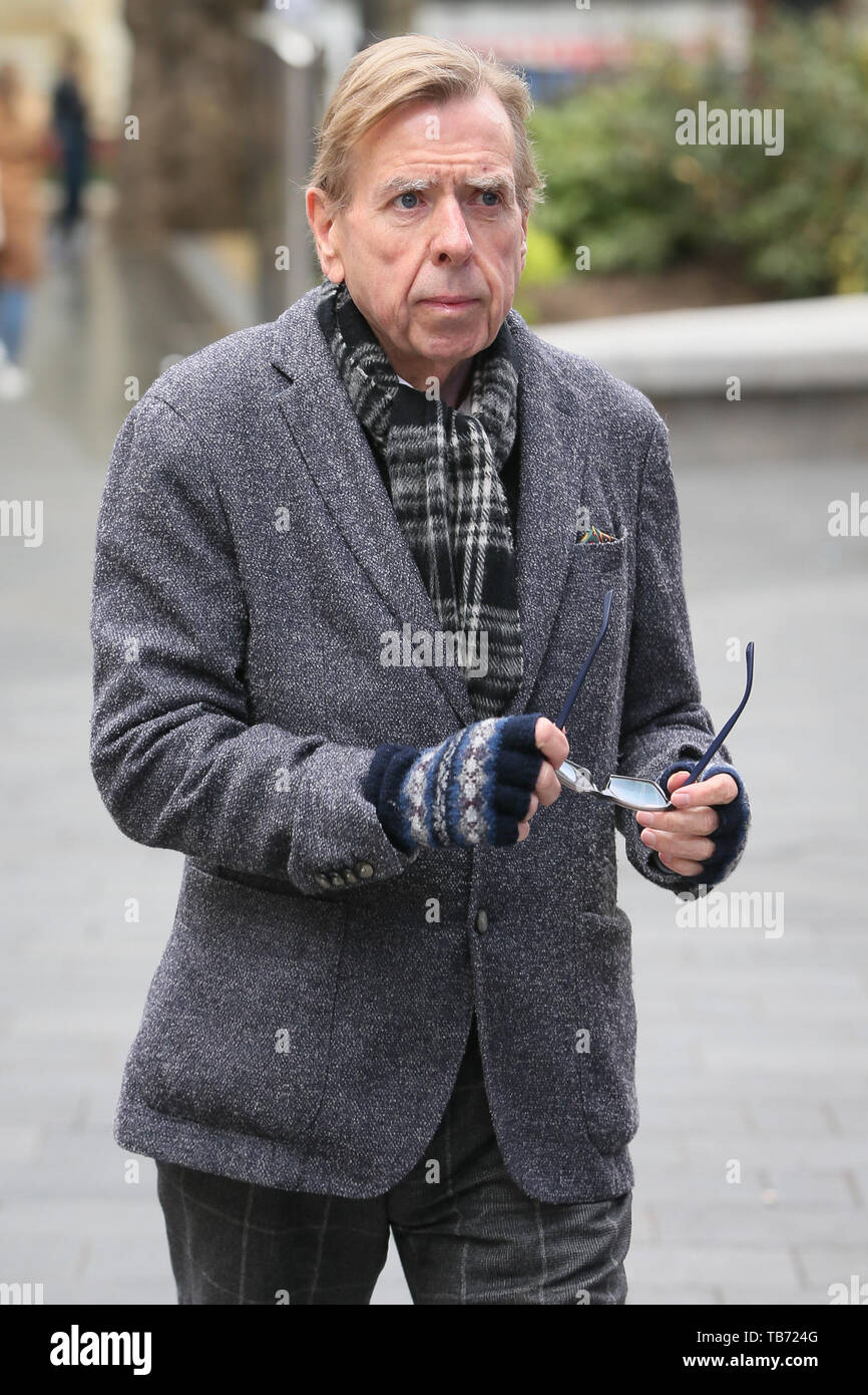 Timothy Spall arriving at Global Radio Studios to promote his new TV ...