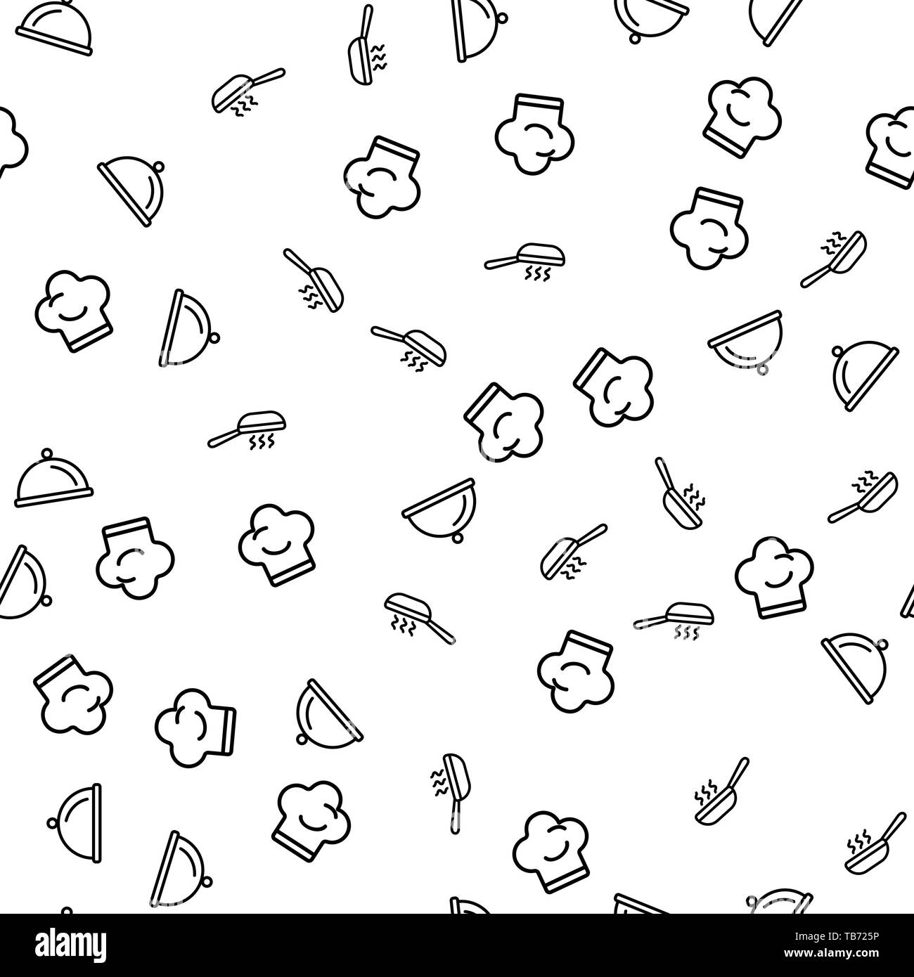 Cooking Devices For Chef Seamless Pattern Vector Stock Vector Image ...