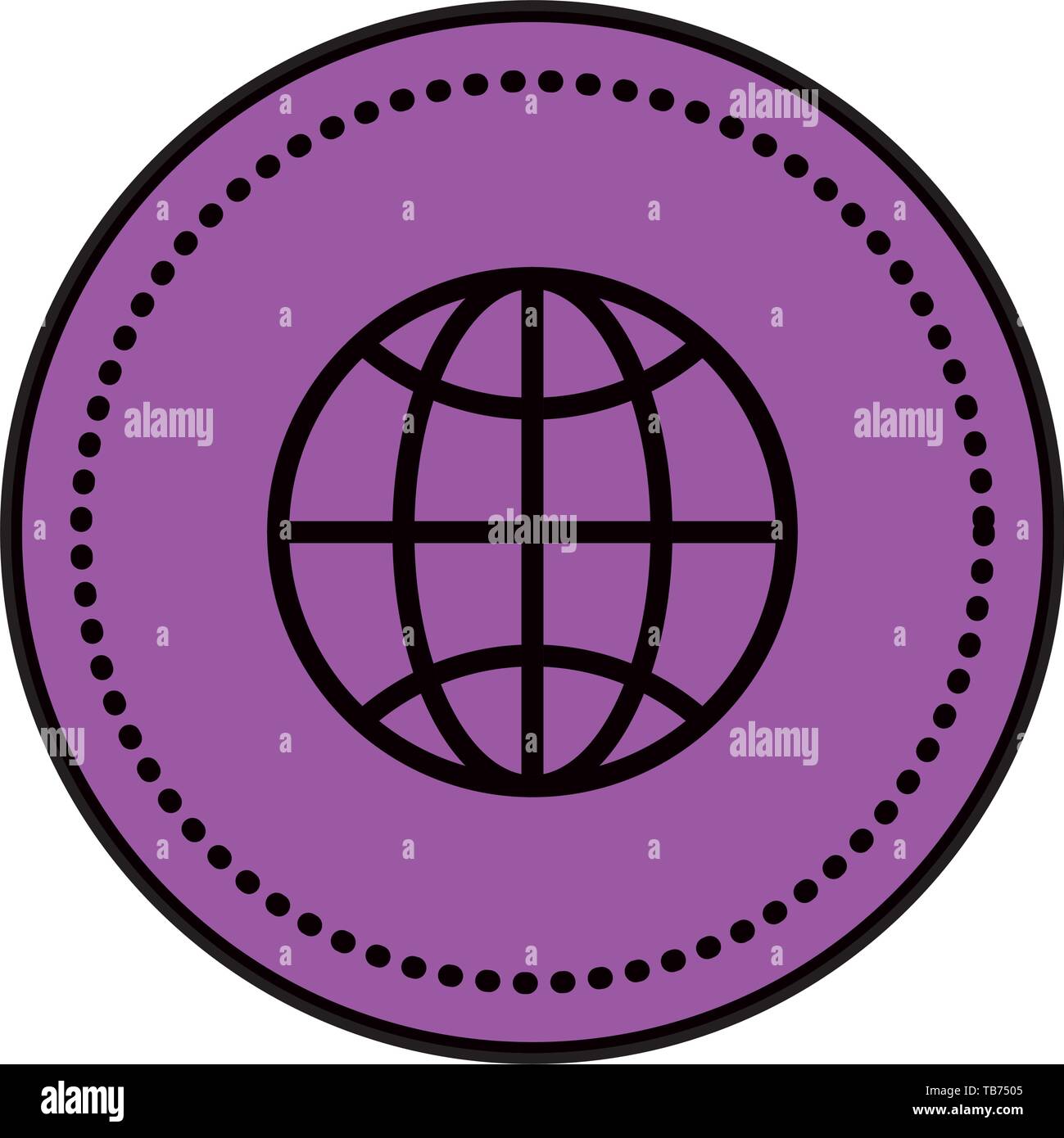 sphere planet browser icon vector illustration Stock Vector Image & Art ...