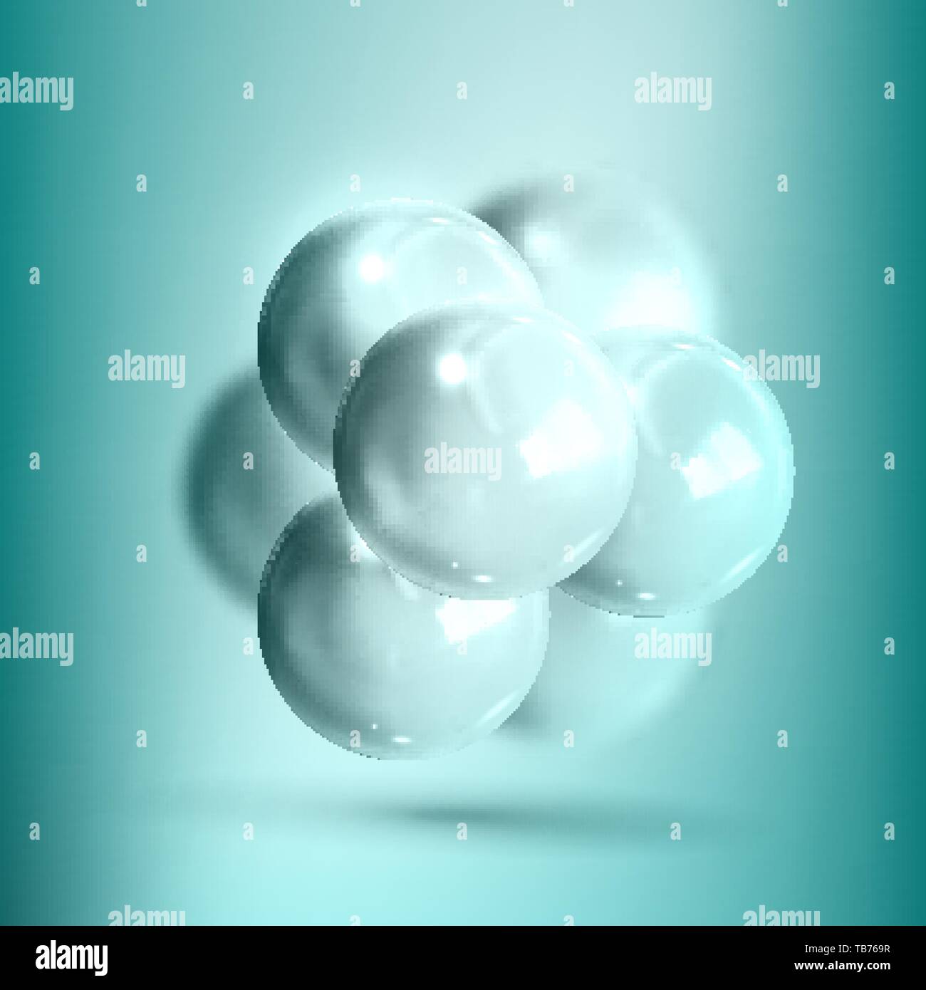Model Molecular Structure Of Nanotechnology Vector Stock Vector Image ...