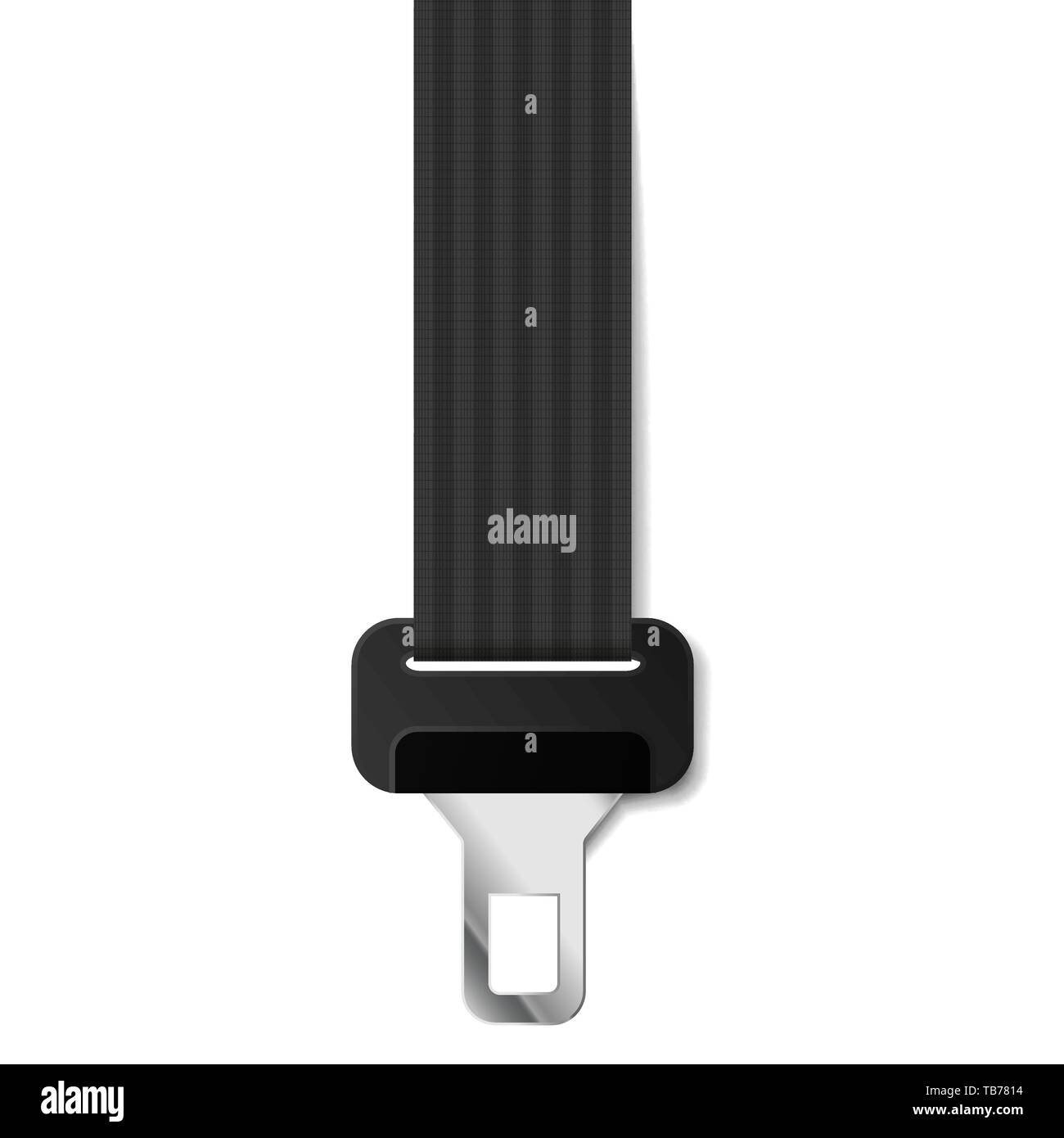 Realistic safety belt lock isolated on white Stock Vector Image & Art ...