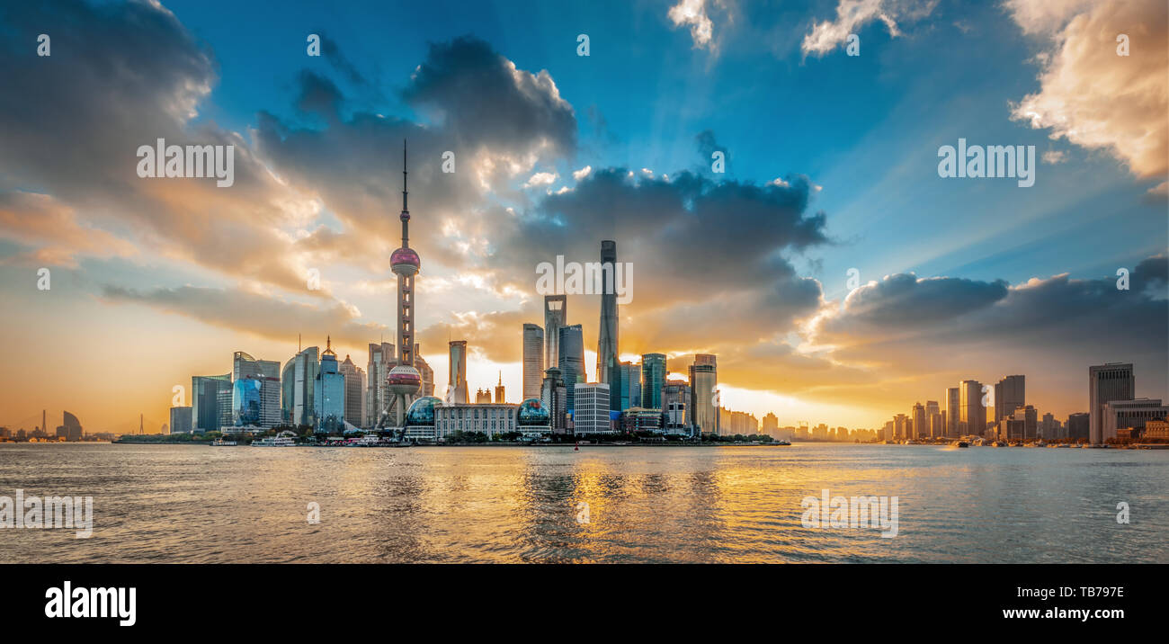 Morning in Shanghai Stock Photo - Alamy