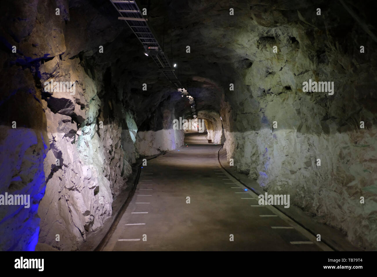 The main tunnel inside Shishan Howitzer Front which was a military fort ...