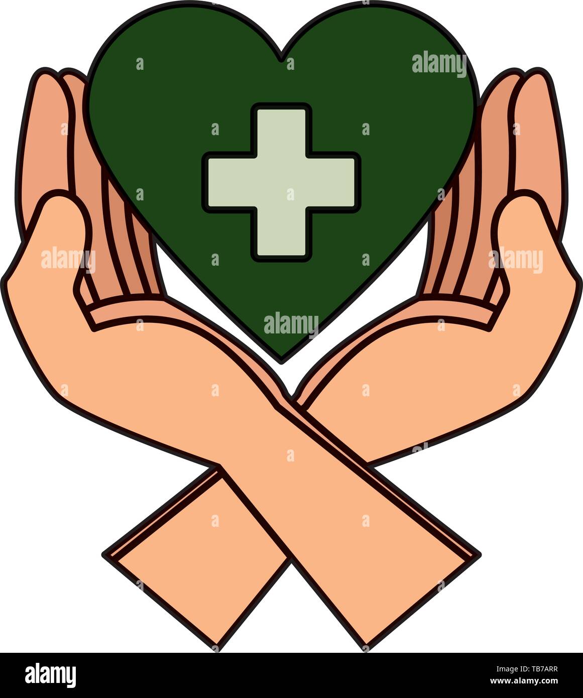 Hands protecting heart cardio hi-res stock photography and images - Alamy