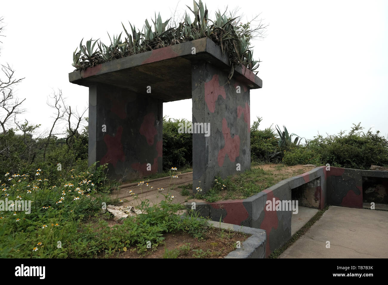 A former military position in Shaxi Fort located near Qingchi Village ...
