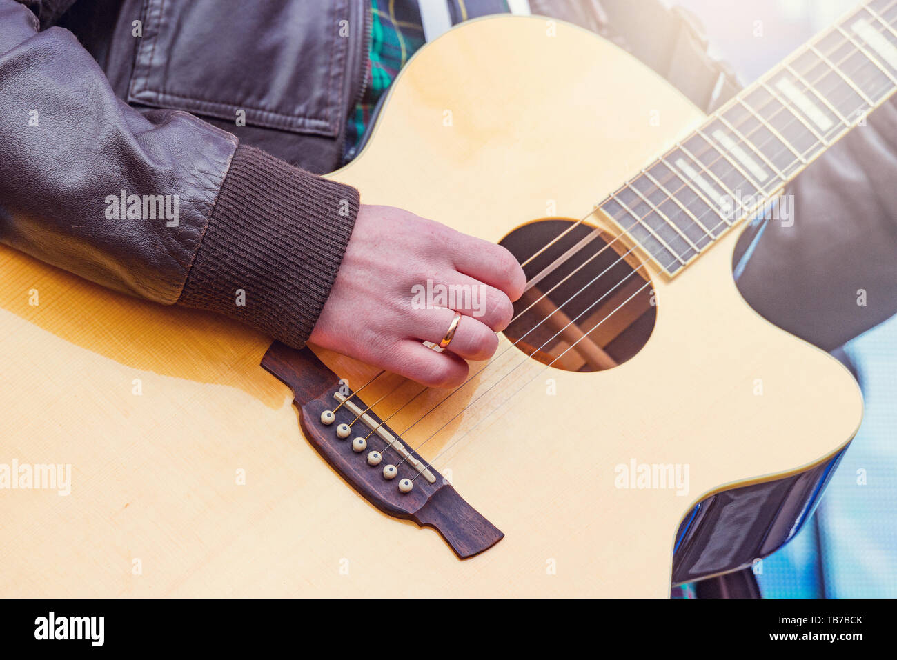 Mans hand recording rock concert hi-res stock photography and images ...