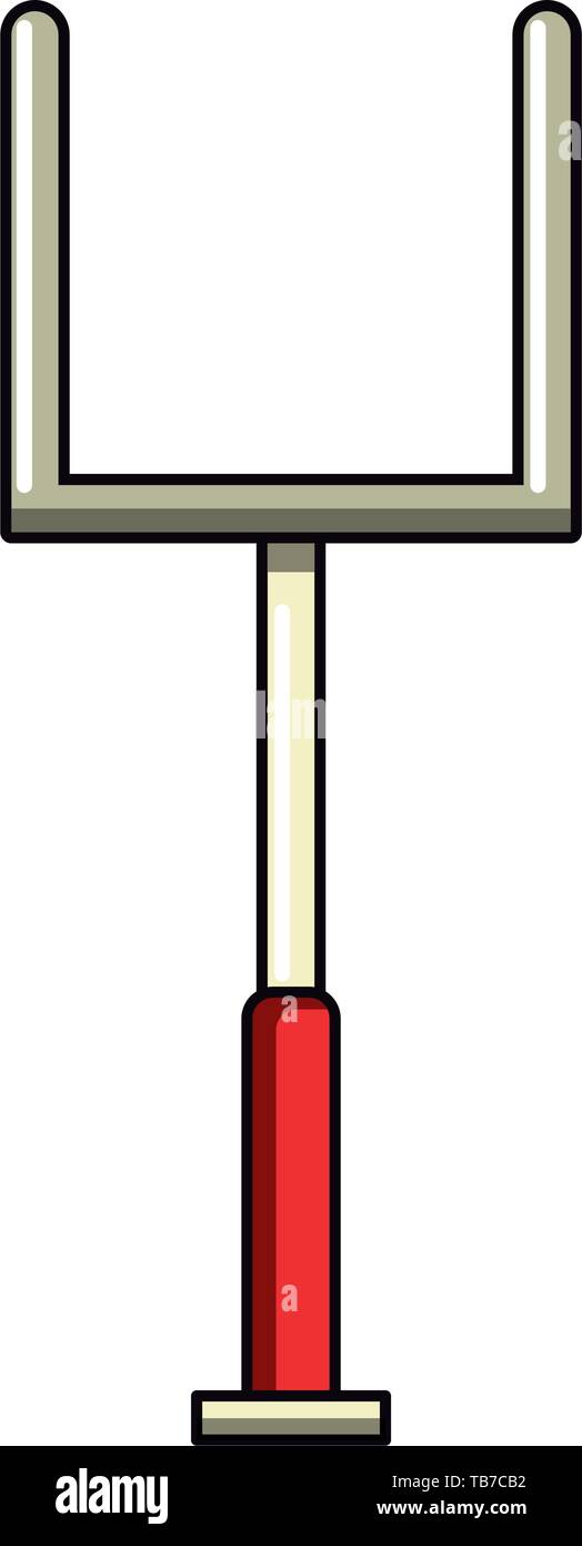 American football goal poster isolated cartoon Stock Vector Image & Art ...