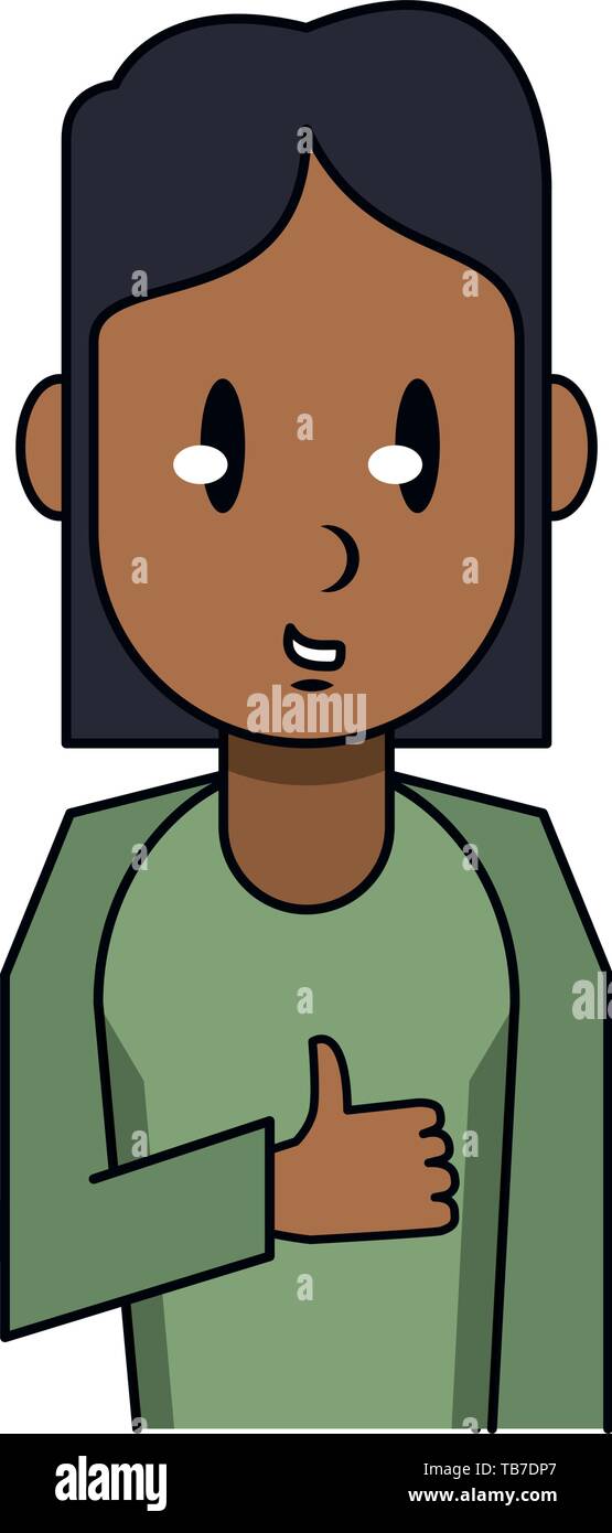 Young woman smiling profile cartoon Stock Vector Image & Art - Alamy